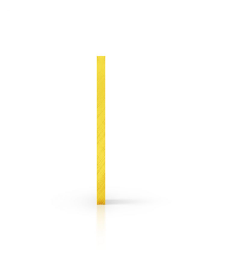 Plaque plexiglass jaune teinté 3mm | Plaqueplastique.fr