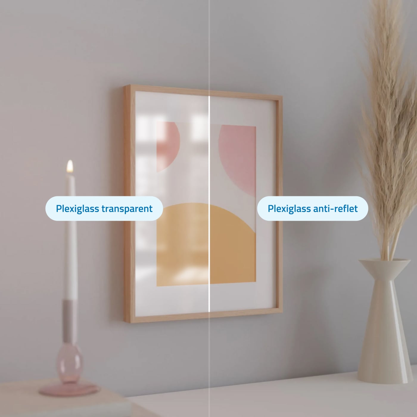 Plexiglass antireflet pour cadre - Sur mesure & Livraison rapide